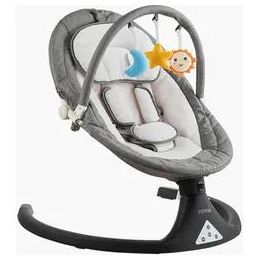 VEVOR Babyschaukel, 5-Gang-Babywippe mit 3 Sitzpositionen, Babyliege mit PVC-Touchpanel, Fernbedienung, Bluetooth, 10 Liedern & Spielzeugb&uuml;gel f&uuml;r Kinder im Alter von 0&ndash;9 Monaten/0&ndash;9 kg
