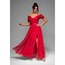 Ombre Evening Dress 'Laila' female Red size S