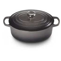 Le Creuset Br&auml;ter Signature, rund, 29 cm Flint