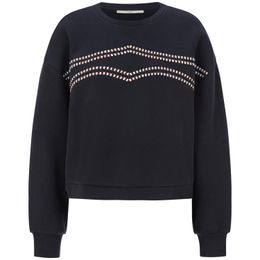 LANIUS Damen-Sweatshirt Stickerei