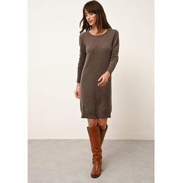 Just Cashmere Kaschmir-Kleid "Susan" in Braun - 60% | Gr&ouml;&szlig;e S | Damen-kleider