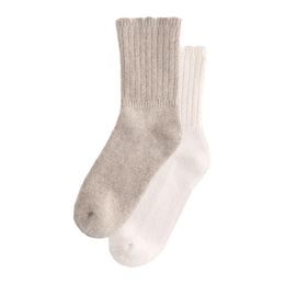 next Socks female Beige, White size One Size