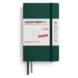 LEUCHTTURM1917 Wochenkalender 2026 in Gr&uuml;n - A6 - 18% | Buero-schulbedarf
