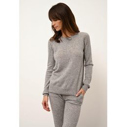 Just Cashmere Kaschmir-Pullover "Helen" in Grau - 68% | Gr&ouml;&szlig;e XL | Damen-pullover-cardigans
