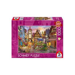Schmidt Spiele 1.000tlg. Puzzle "Romantisches Bayern, Rothenburg ob der Tauber" - 12% | Gesellschaftsspiele