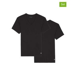 Marc O'Polo Marc O ́Polo 2er-Set: Shirts in Schwarz - 39% | Gr&ouml;&szlig;e L | Herren-plussize