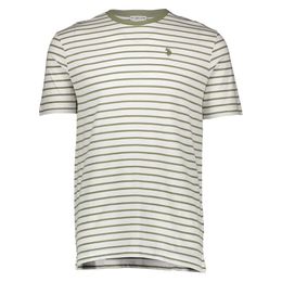 U.S. Polo Assn. Shirt in Gr&uuml;n/ Wei&szlig; - 46% | Gr&ouml;&szlig;e L | Herren-plussize