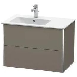 Duravit XSquare Waschtisch-Unterschrank XS417609090 81x56x47,8cm, 2 Schubk&auml;sten, Becken links, Flannel Grey seidenmatt