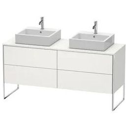 Duravit XSquare Waschtisch-Unterschrank XS4927B3939 160x53,8x54,8cm, 4 Ausz&uuml;ge, beidseitig, Nordic wei&szlig; seidenmatt