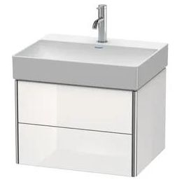 Duravit XSquare Waschtisch-Unterschrank XS416102222 58,4x39,7x46cm, 2 Schubk&auml;sten, wei&szlig; hochglanz