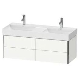 Duravit XSquare Waschtisch-Unterschrank XS416403636 118,4x39,7x46cm, 4 Schubk&auml;sten, wei&szlig; seidenmatt
