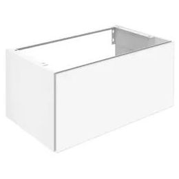 KEUCO X-Line Waschtisch-Unterschrank 33161180000 Dekor cashmere matt, Glas cashmere klar, 80x40x49cm