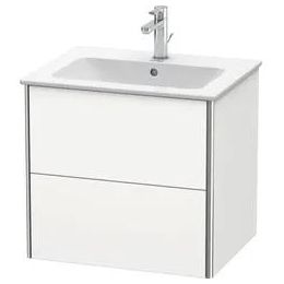 Duravit XSquare Waschtisch-Unterschrank XS417103636 61x56x47,8cm, 2 Schubk&auml;sten, wei&szlig; seidenmatt