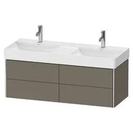 Duravit XSquare Waschtisch-Unterschrank XS416409090 118,4x39,7x46cm, 4 Schubk&auml;sten, Flannel Grey seidenmatt