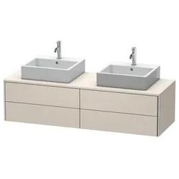 Duravit XSquare Waschtisch-Unterschrank XS4917B9191 160x40x54,8cm, 4 Schubk&auml;sten, beidseitig, Taupe