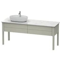 Duravit Luv Waschtischunterschrank LU9563L6060 178,3x57cm, links, Taupe Seidenmatt, 2 Ausz&uuml;ge, stehend