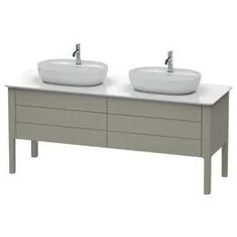 Duravit Luv Waschtischunterschrank LU9567B9292 178,3x57x74,3cm, Steingrau Seidenmatt, 2 Schubk&auml;sten, 2 Ausz&uuml;ge, stehend
