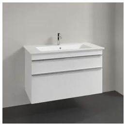 Villeroy & Boch Villeroy und Boch Venticello XL Waschtischunterschrank A92601DH 95,3x59x50,2cm, Becken mittig, Griff Chrom, Glossy White