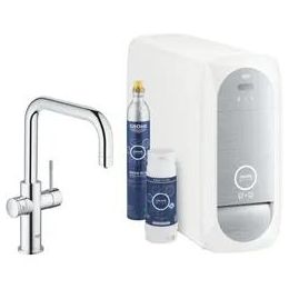Grohe Blue Home K&uuml;chenarmatur 31456001 chrom, U-Auslauf, Starter Kit