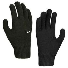 Nike Swoosh Knit Strick-Handschuhe Kinder 010 black/white L/XL