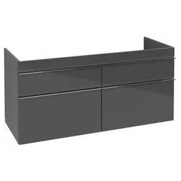 Villeroy & Boch Villeroy & Boch Venticello Unterschrank A93001FP XXL, 125,3x59x50,2cm, Griff Chrom, Glossy Grey