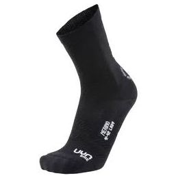 uyn Cycling Merinowolle Fahrradsocken Damen black/white 35-36
