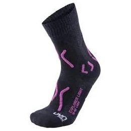 uyn Explorer Light Trekkingsocken aus Natex Damen charcoal/purple 37-38
