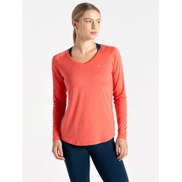 Dare 2b Trainingsshirt "Discern" in Orange - 67% | Gr&ouml;&szlig;e 44 | Damen-outdoor-tops-shirts