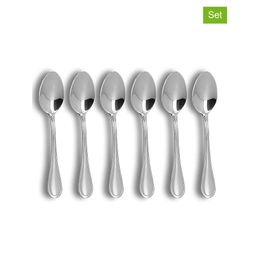 Ogo Living 6er-Set: Edelstahl-Dessertl&ouml;ffel "Filla" - (L)18,5 cm - 52% | Gedeckter-tisch