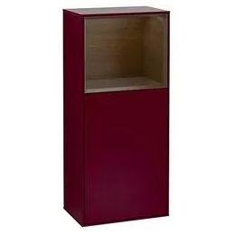 Villeroy & Boch Villeroy und Boch Finion Seitenschrank F510GNHB 41,8x93,6x27cm, rechts, Regal oben Walnut veneer, Peony Matt