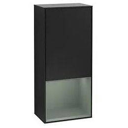 Villeroy & Boch Villeroy und Boch Finion Seitenschrank G550GMPD 41,8cm, rechts, Emotion, Regal unten Olive Matt, Black matt lacquer