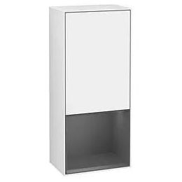 Villeroy & Boch Villeroy und Boch Finion Seitenschrank F550GKGF 41,8x93,6x27cm, rechts, Regal unten Anthracite matt, Glossy white lacquer