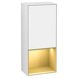 Villeroy & Boch Villeroy und Boch Finion Seitenschrank G540HFGF 41,8cm, links, Emotion, Regal unten Gold matt, Glossy white lacquer