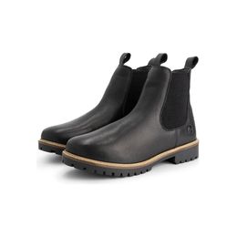 TRAVELIN' Leder-Chelsea-Boots in Schwarz - 57% | Gr&ouml;&szlig;e 42 | Herrenstiefel