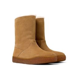 Camper Leder-Winterboots in Hellbraun - 56% | Gr&ouml;&szlig;e 38 | Damen-stiefel