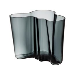 iittala Vase "Aalto" in Dunkelgrau - (H)16 cm - 40% | Kerzen-vasen