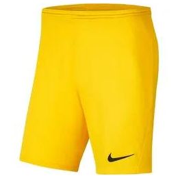Nike Park III Dri-FIT Knit Fu&szlig;ballshorts Kinder tour yellow/black L (147-158 cm)