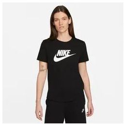 Nike Sportswear Essentials Logo T-Shirt Damen 010 - black/white L