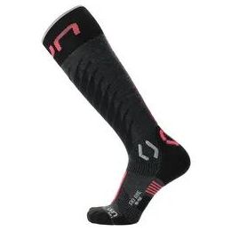uyn One Merino Skisocken Damen anthracite/pink 35-36