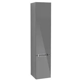 Villeroy & Boch Villeroy & Boch Subway 2.0 Hochschrank A71010FP 35x165x37cm, rechts, Griff chrom, glossy grey