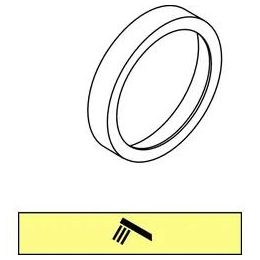 Ideal Standard Dekorring DEA, mit Symbol Handbrause A860855AA Armaturenmodule, Chrom