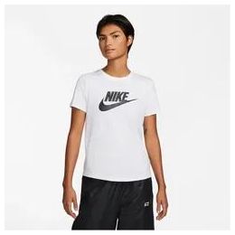 Nike Sportswear Essentials Logo T-Shirt Damen 100 - white/black XL