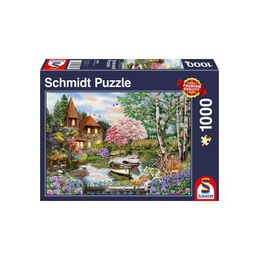 Schmidt Spiele 1.000tlg Puzzle "Haus am See" - ab 12 Jahren - 12% | Gesellschaftsspiele
