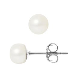 Pearline Perlen-Ohrstecker in Wei&szlig; - 82% | Schmuck