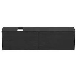 Ideal Standard Conca Waschtisch-Unterschrank T3998Y4 mit Ausschnitt, 2 Ausz&uuml;ge, 200 x 37 x 55 cm, Eiche geflammt Furnier