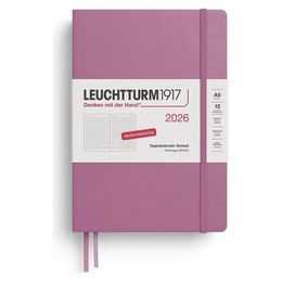 LEUCHTTURM1917 Tageskalender 2026 in Rosa - A5 - 18% | Buero-schulbedarf