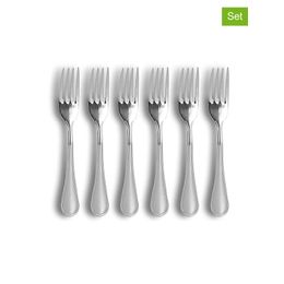 Ogo Living 6er-Set: Edelstahl-Men&uuml;gabeln "Filla" - (L)21 cm - 52% | Gedeckter-tisch