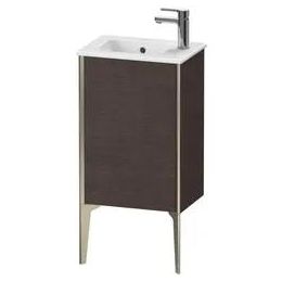 Duravit XViu Waschtisch-Unterschrank XV4480LB172 41x29x59,4cm, stehend, champagner matt, Anschlag links, eiche dunkel geb&uuml;rstet