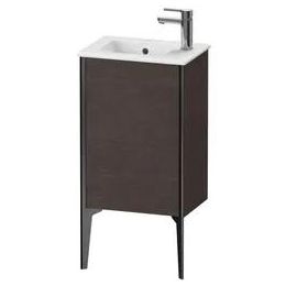 Duravit XViu Waschtisch-Unterschrank XV4480RB272 41x29x59,4cm, stehend, schwarz matt, Anschlag rechts, eiche dunkel geb&uuml;rstet