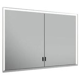 KEUCO Royal Lumos Spiegelschrank 14318172301 Wandeinbau, silber-eloxiert, verdecktes Ablagefach, 1050 x 735 x 165 mm